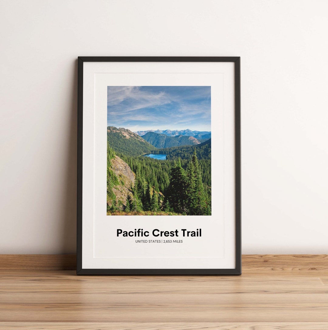 Pacific Crest Trail Print, Pacific Crest Trail Poster, Pacific Crest ...
