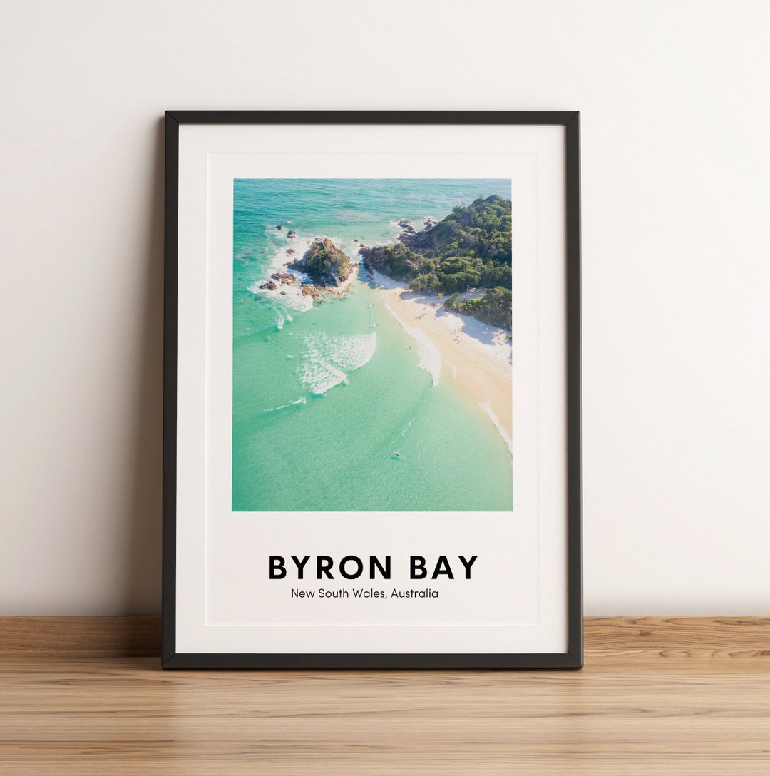 Byron Bay Art Print, Byron Bay Travel Poster, Byron Bay Wall Art, Byron ...