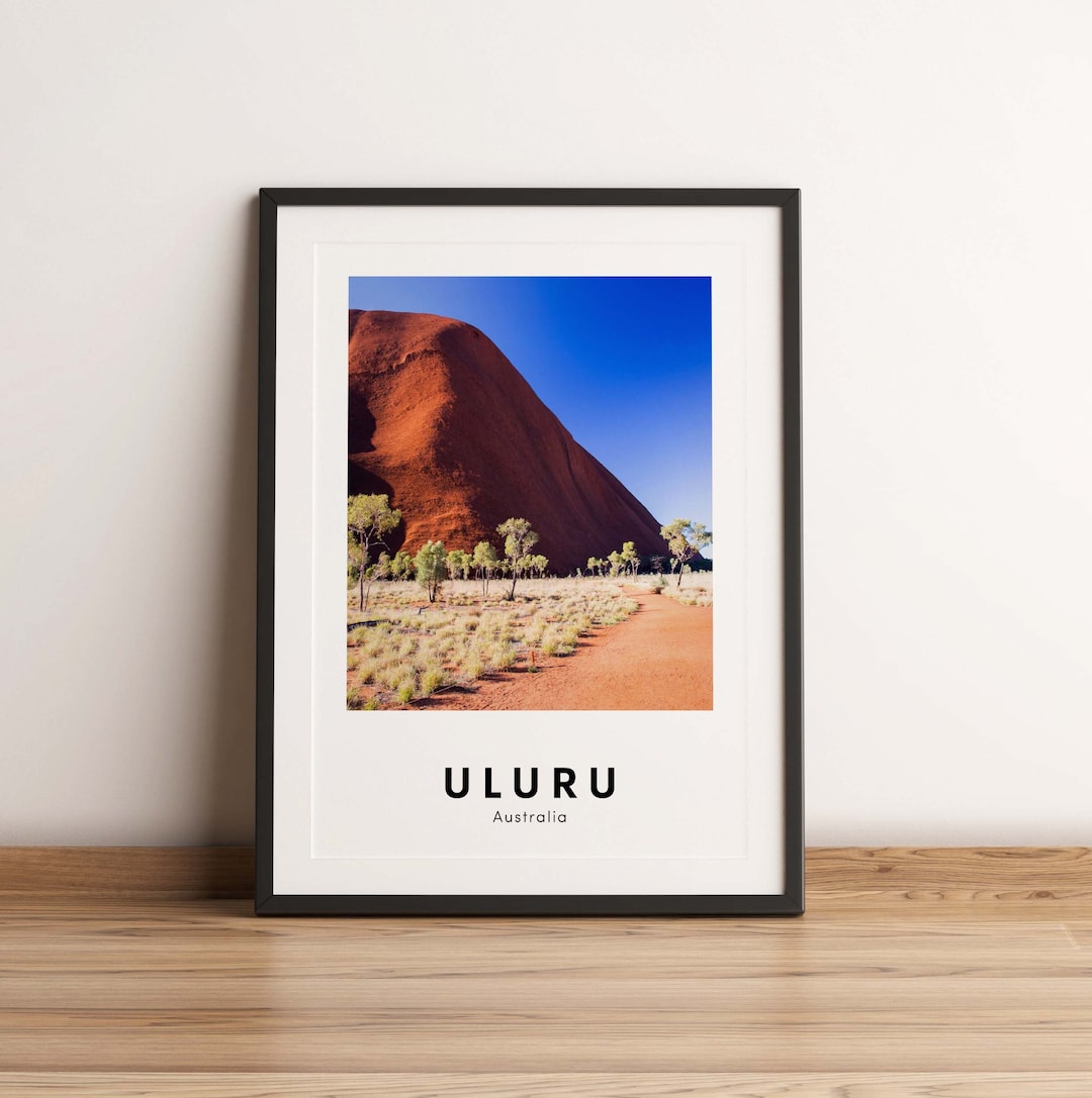 Uluru Travel Print, Uluru Travel Poster, Australia Travel Poster, Alice ...