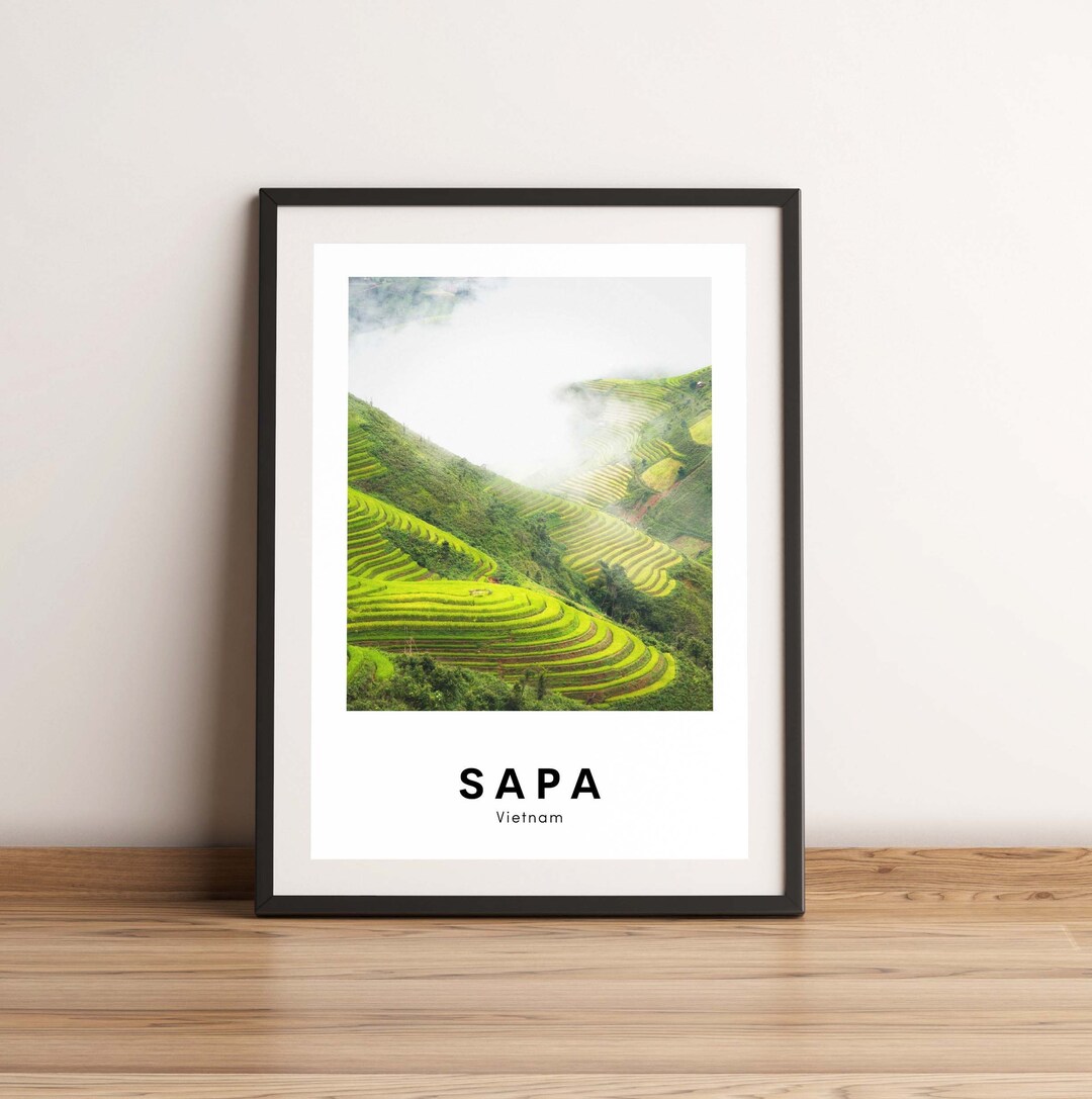 Sapa Print, Vietnam Travel Poster, Vietnam Wall Art, Sapa Photography ...
