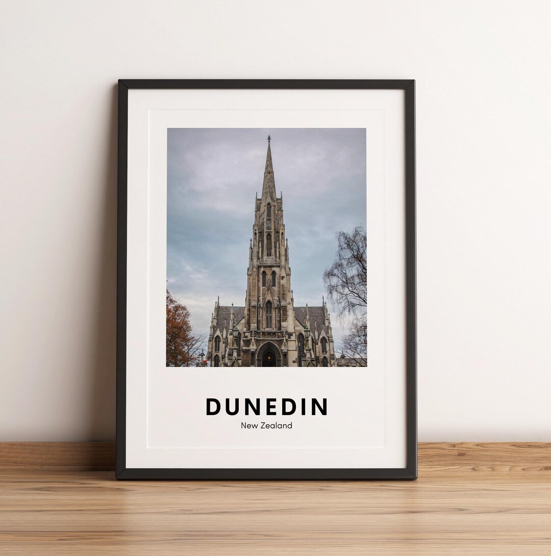 Dunedin Art Print, Dunedin Poster, Dunedin Wall Art, New Zealand Poster ...