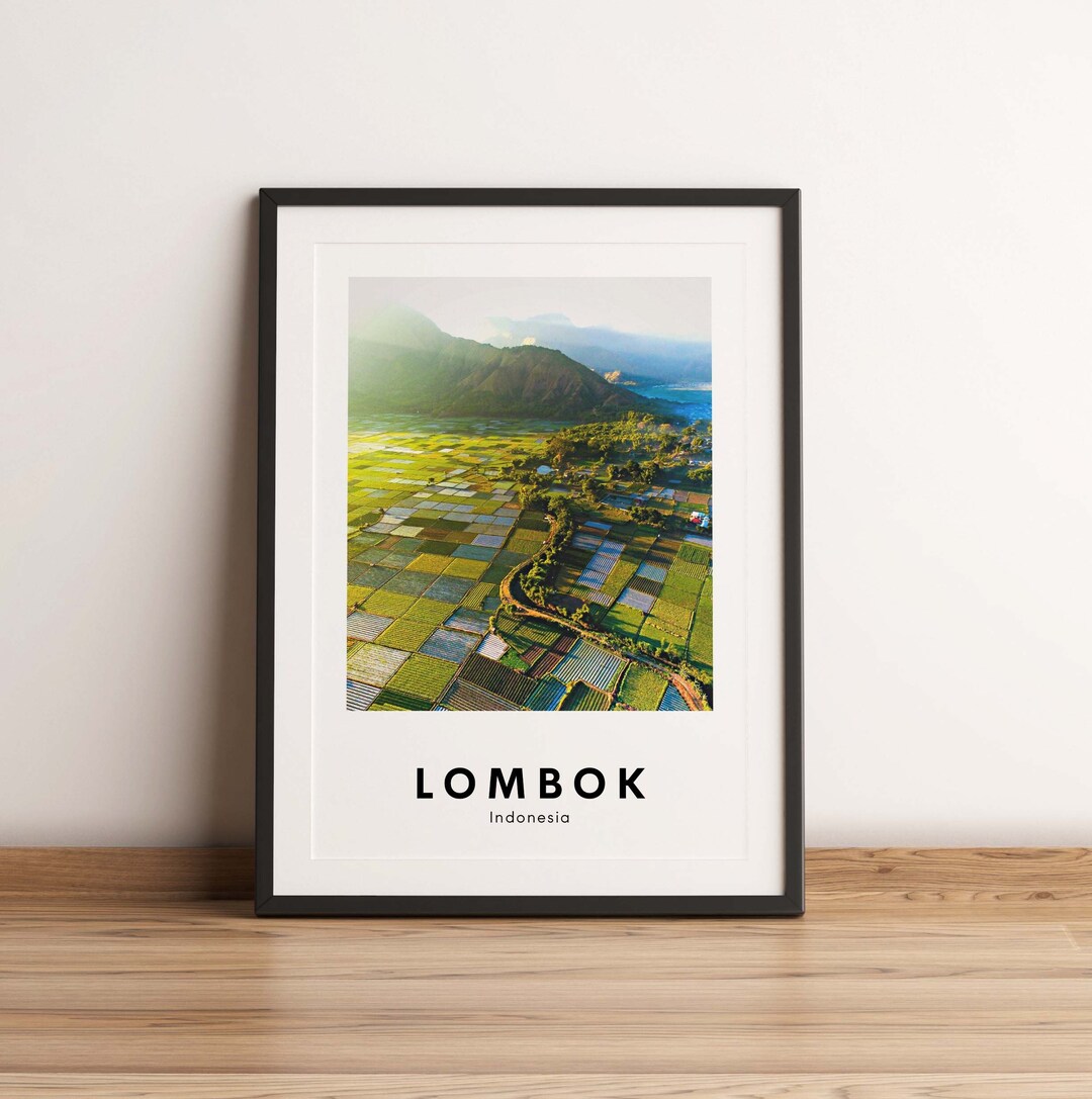 Lombok Travel Print, Lombok Poster, Indonesia Travel Poster, Printable ...