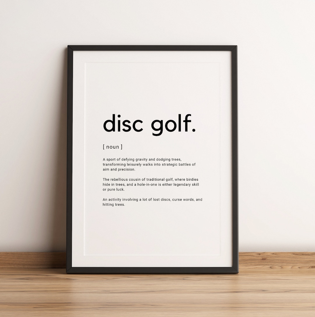 Disc Golf Print DIGITAL DOWNLOAD, Disc Golf Poster, Disc Golf, Frisbee ...