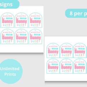 An Easter Treat for Some Bunny Sweet Printable Tag, Easter Gift Tag ...