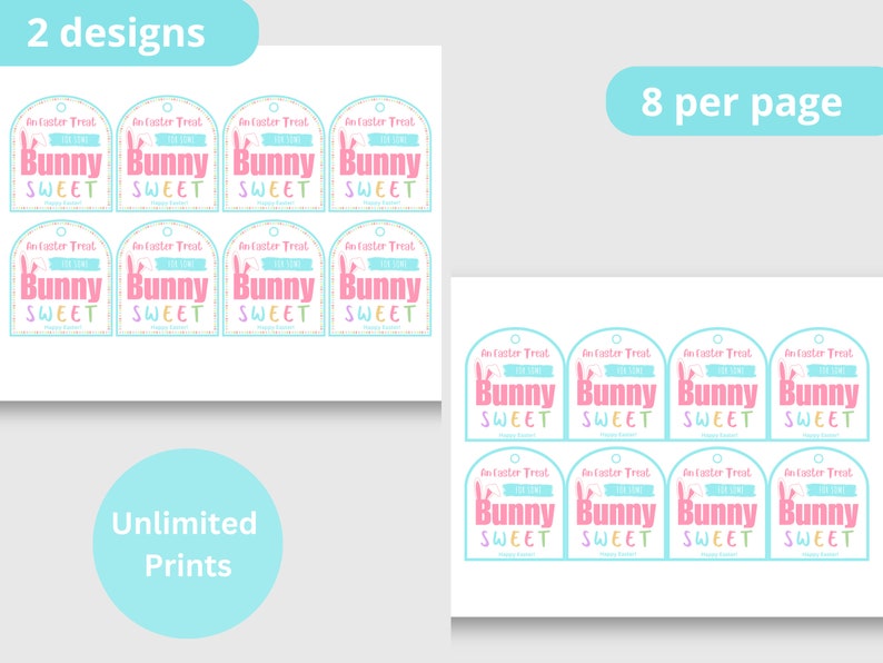 An Easter Treat for Some Bunny Sweet Printable Tag, Easter Gift Tag ...