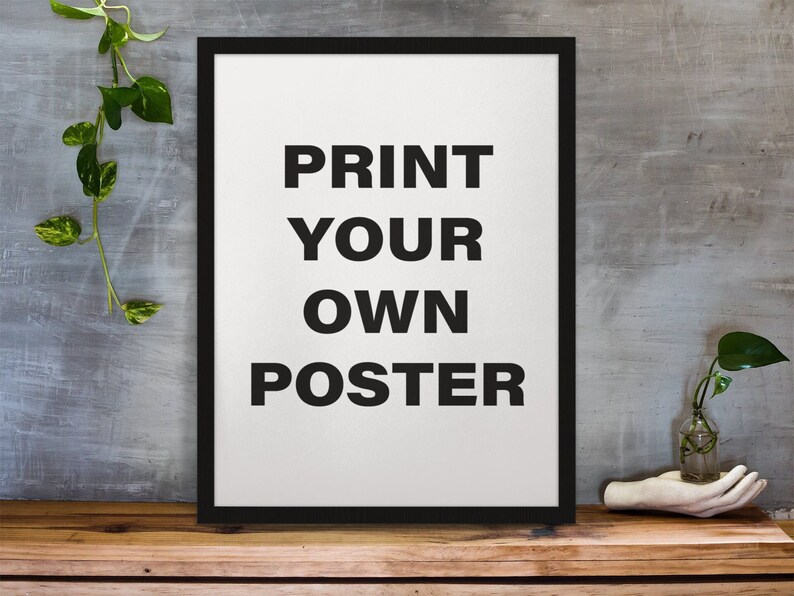 Custom Poster Printing Next Day Production Personalized - Etsy