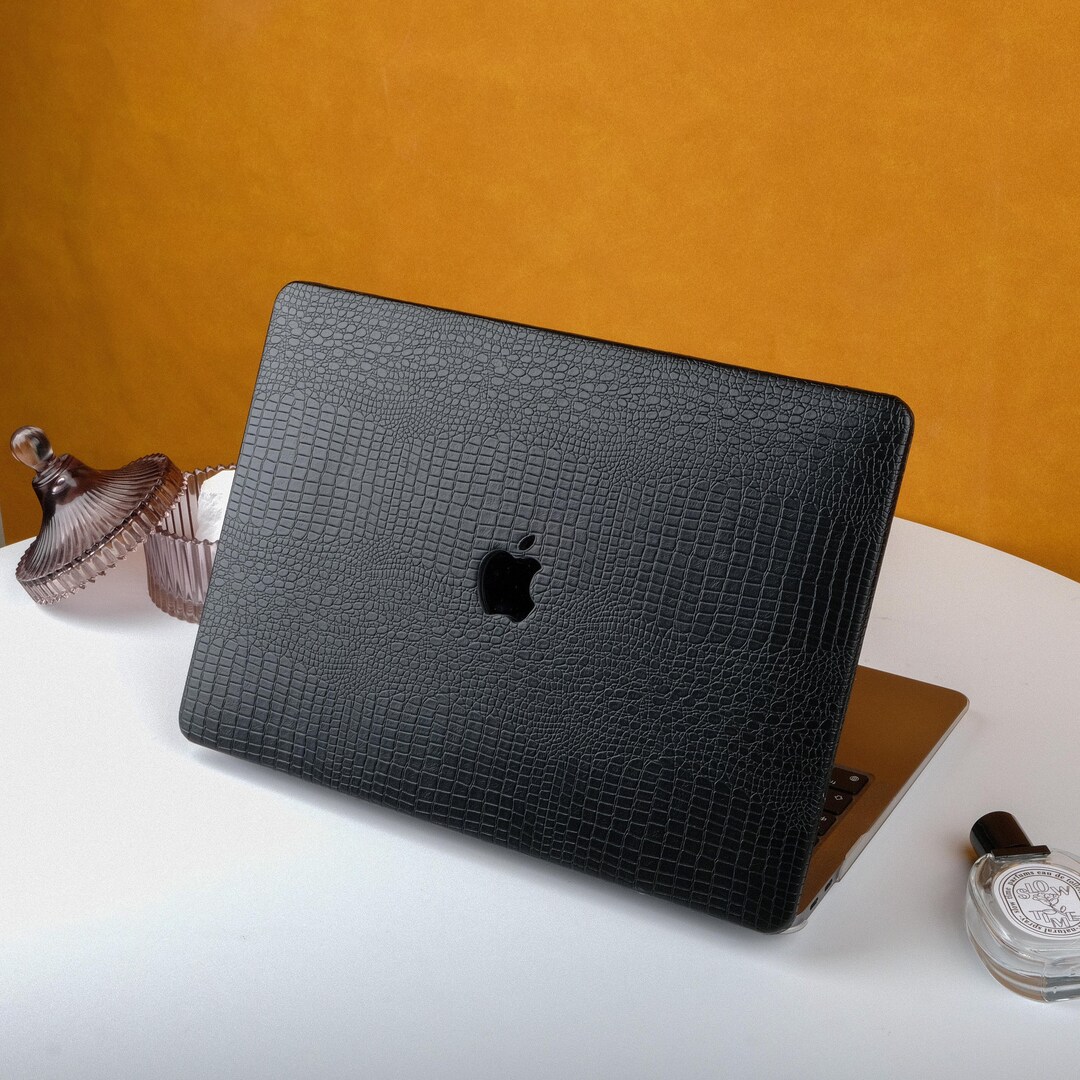Black Leather MacBook Case for New MacBook Pro 13 14 15 16 Case ...