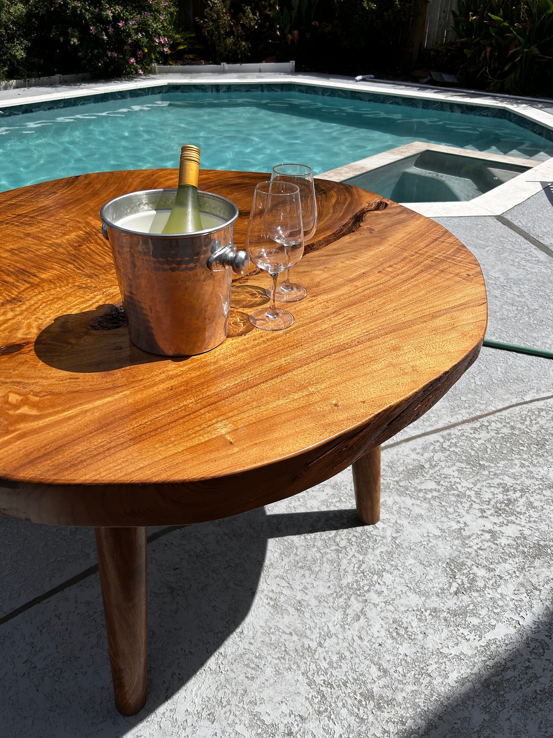 Live Edge Round Table 51l51w31h - Etsy