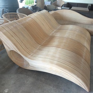 Natural Rattan Lounge Chair - Etsy