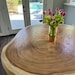 Pedestal Round-log Live Edge Dining Table - Etsy
