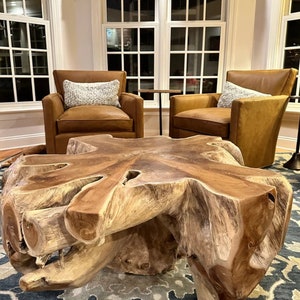 Rustic Luxury – Solid Teak Root Coffee Table - Etsy
