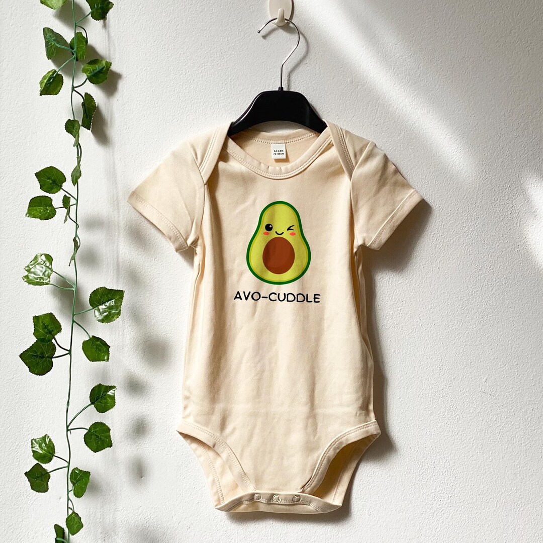 Avo Cuddle Bodysuit, Avocado Cute Baby Bodysuit, Cute Baby Bodysuit ...