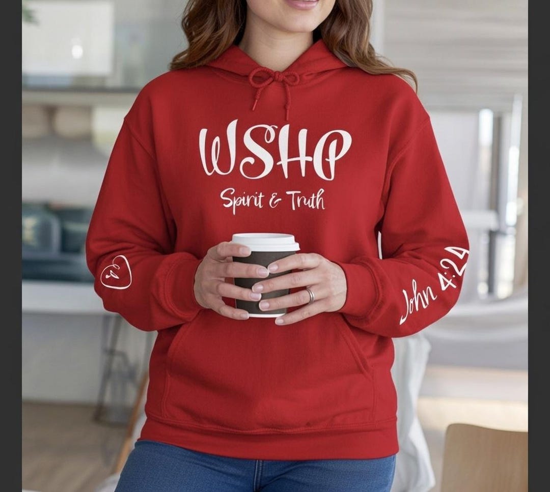 WSHP Spirit & Truth Christian Hoodie | Worship Faith Sweatshirt - Etsy