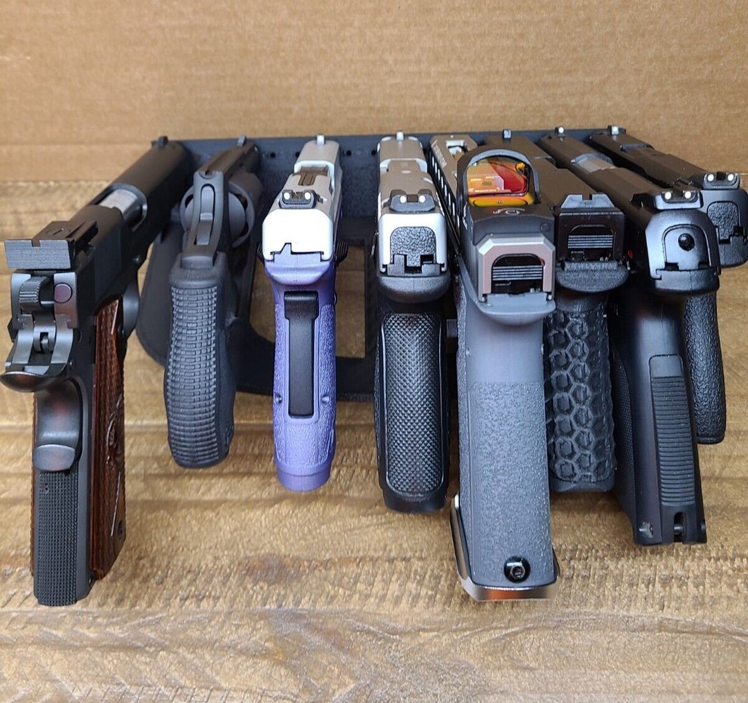 Gun Rack for 8 Pistol/handgun Storage in Gun Safe or Wall Mountable ...