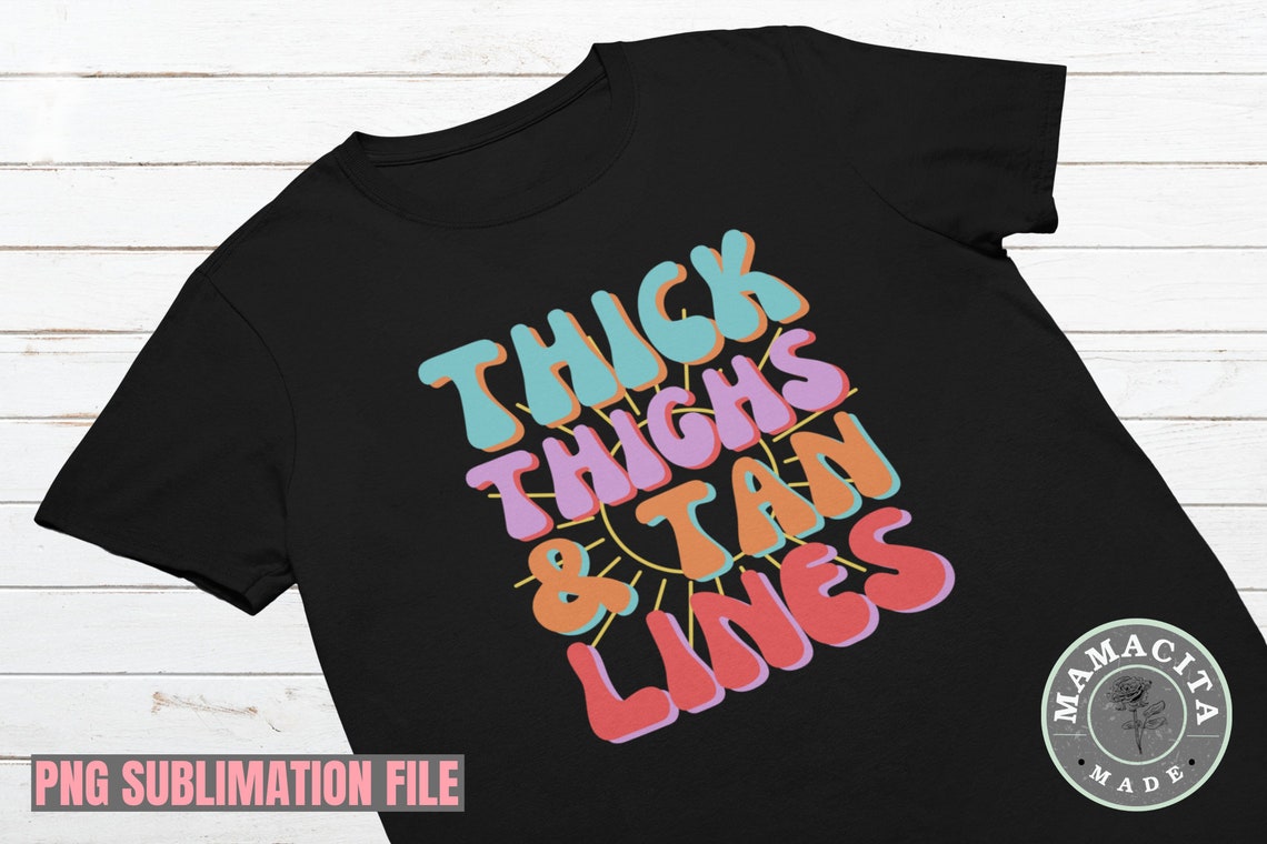 Thick Thighs Png, Thick Thighs and Tan Lines Png, Tan Lines Png, Retro Summer Png, Retro Summer ...