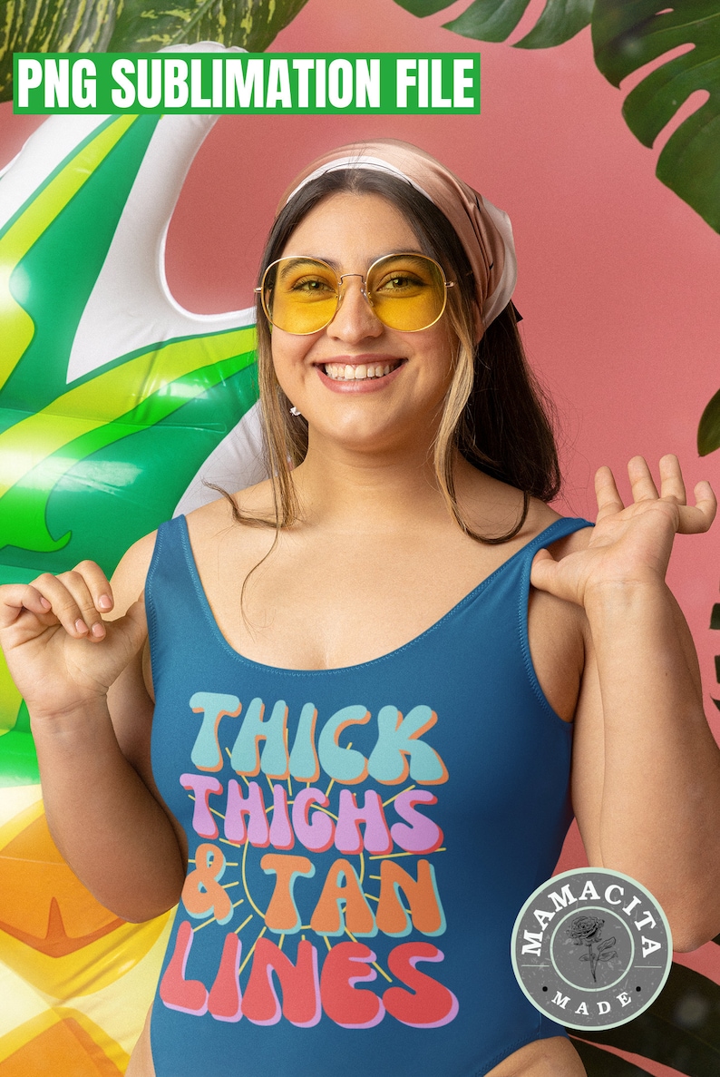 Thick Thighs Png, Thick Thighs and Tan Lines Png, Tan Lines Png, Retro ...