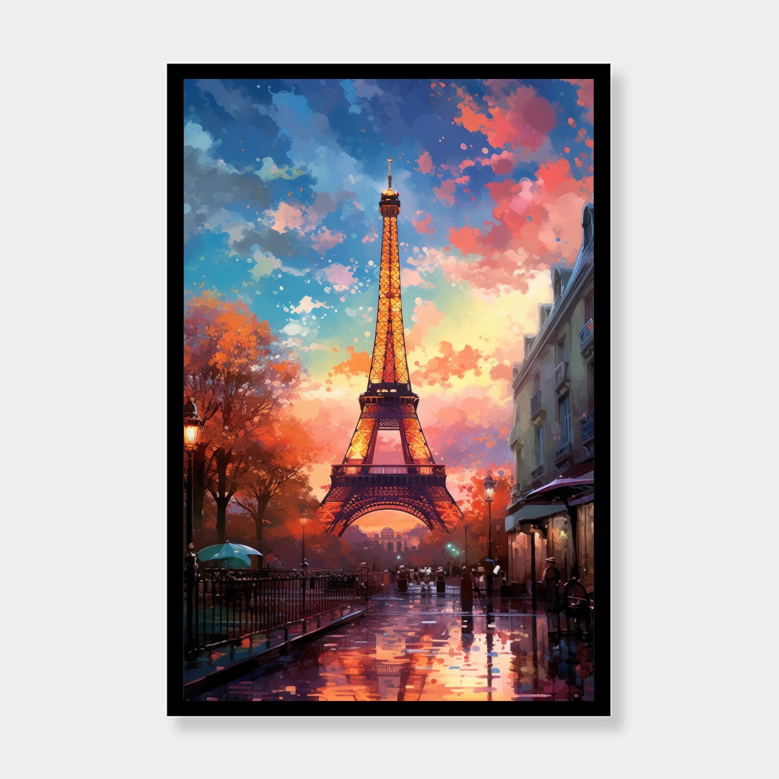 Eiffel Tower – Series of (4) Posters - Etsy