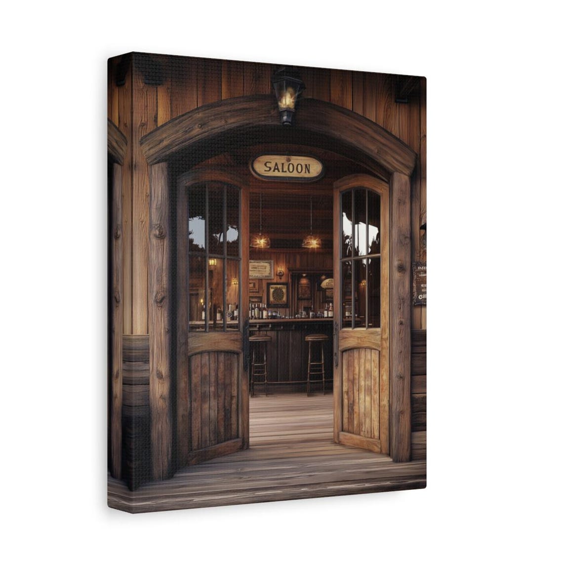 CANVAS PRINT - Old West Saloon - Etsy