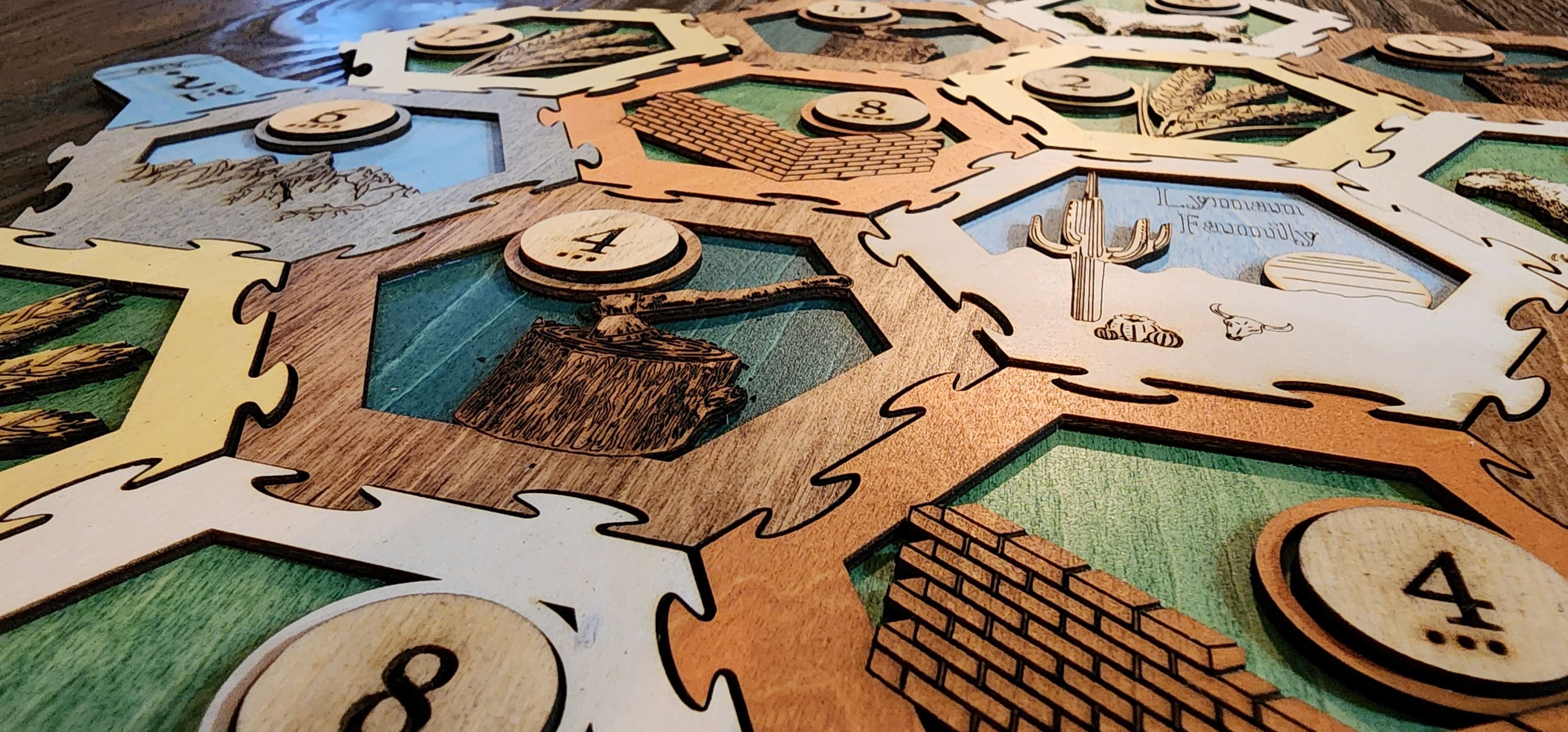 Custom Catan Settlers 3D Customized Game Board Expanded 2 to 6 Player ...