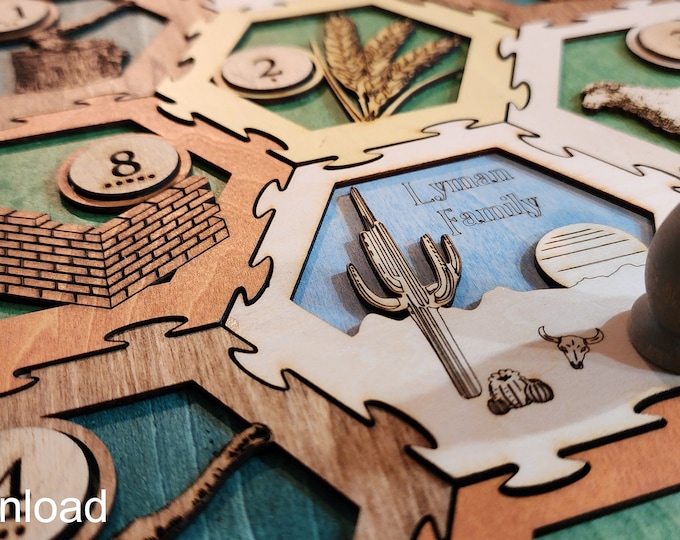 Custom Catan Settlers 3D Customized Game Board Expanded 2 to 6 Player ...