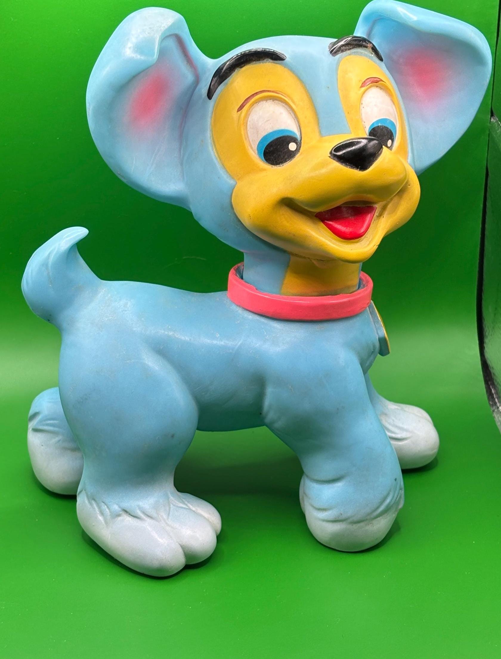 Vintage Walt Disney Lady and the Tramp Blue Rubber Scamp Puppy 1960's ...