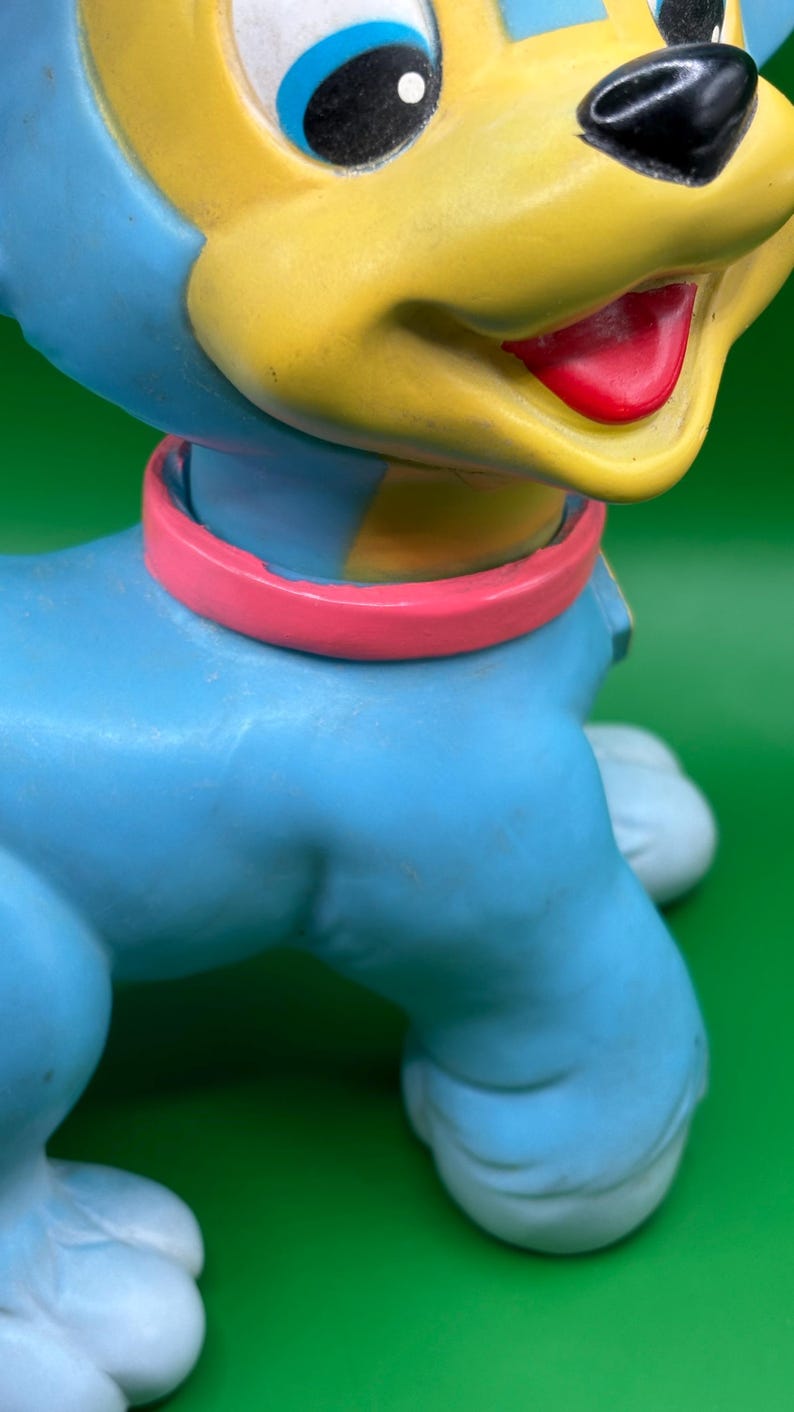Vintage Walt Disney Lady and the Tramp Blue Rubber Scamp Puppy 1960's ...