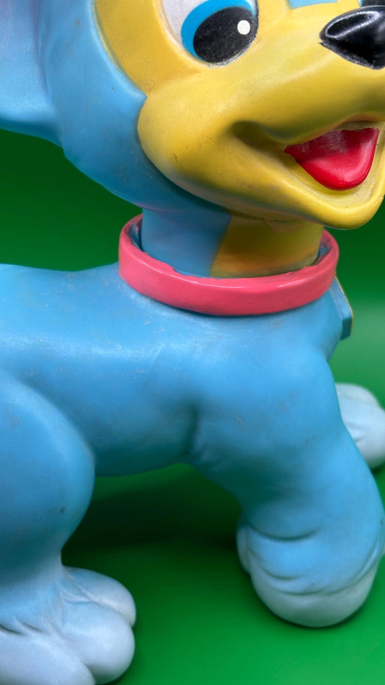 Vintage Walt Disney Lady and the Tramp Blue Rubber Scamp Puppy 1960's ...