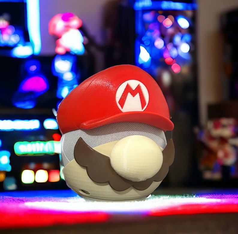 Super Mario Alexa Holder | Echo Dot 4th/5th Gen Holder | Smart Speaker ...