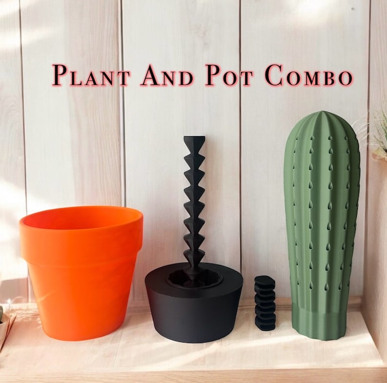 3D Printed Cactus Toothpick Dispenser | Fake House Plant | Indoor Plant ...