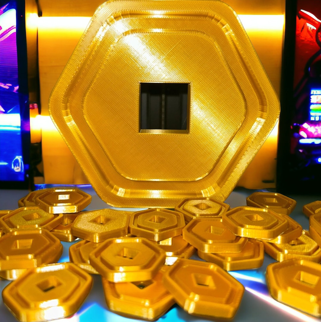 Giant Huge Roblox Robux Coins | Coin Game Collection | Replica Coin ...