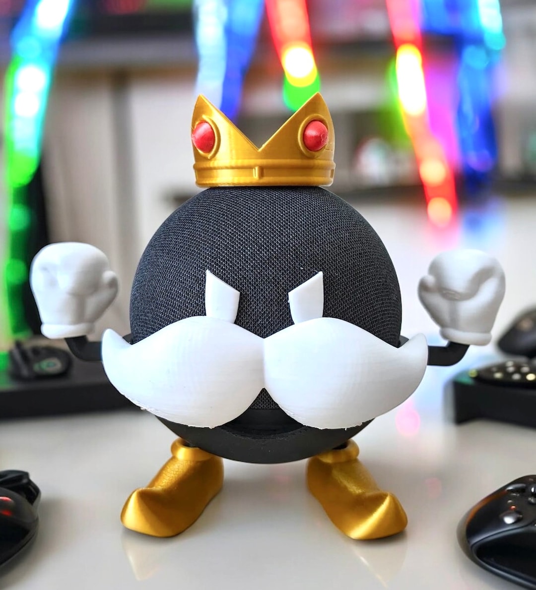 Mario King Bomb Alexa Dot Stand | Alexa Holder | Alexa Decor | Mario ...