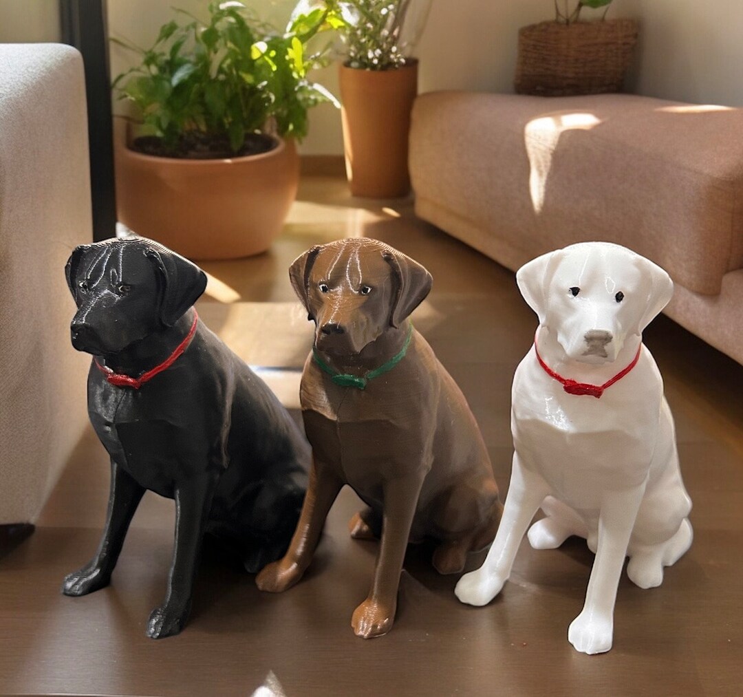 Labrador Statue | Greyhound Sculpture | Dog Figurine | Sighthound | 3D ...