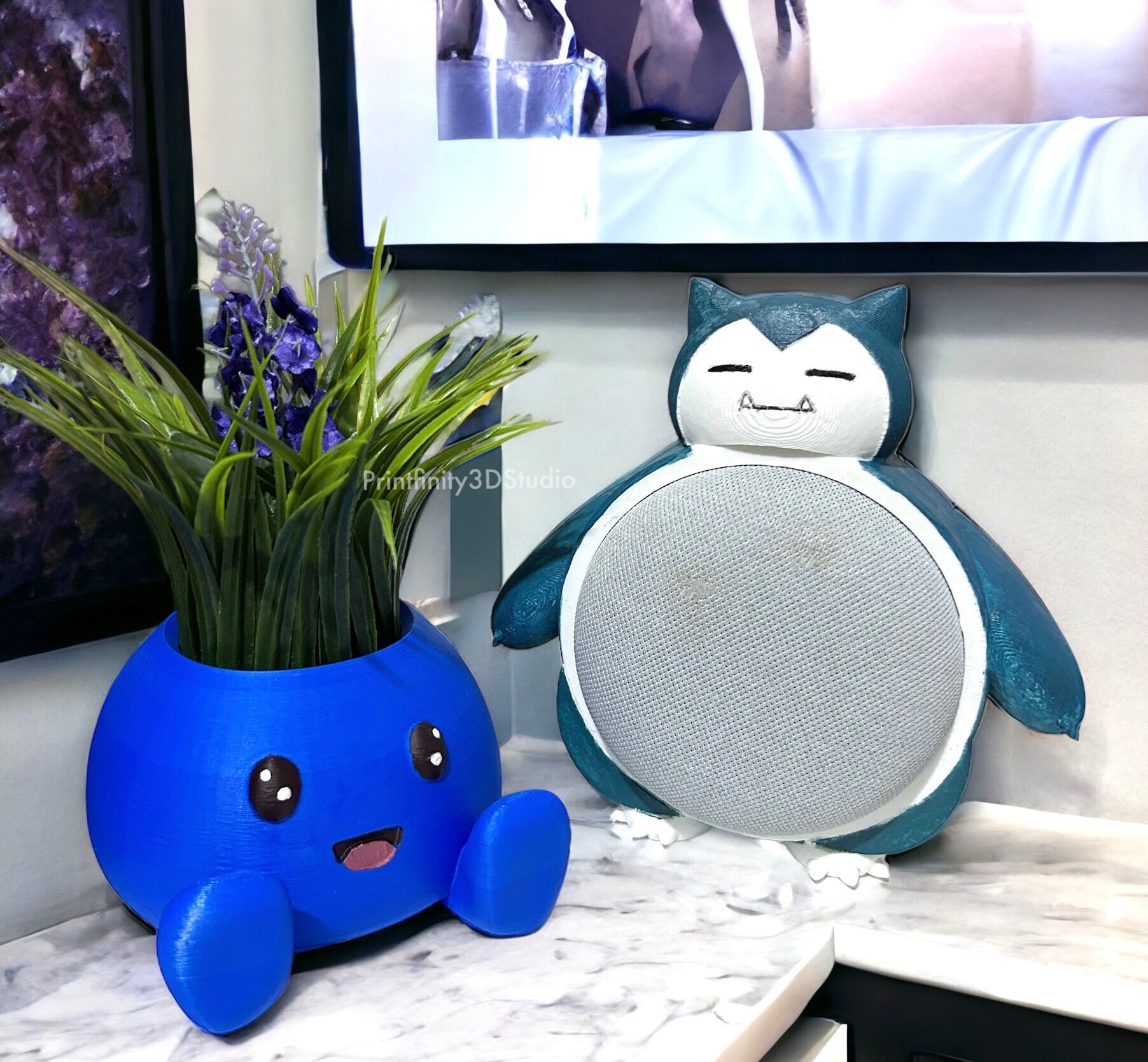Snorlax Google Home Mini Stand Cute Google Home Holder Snorlax Holder ...
