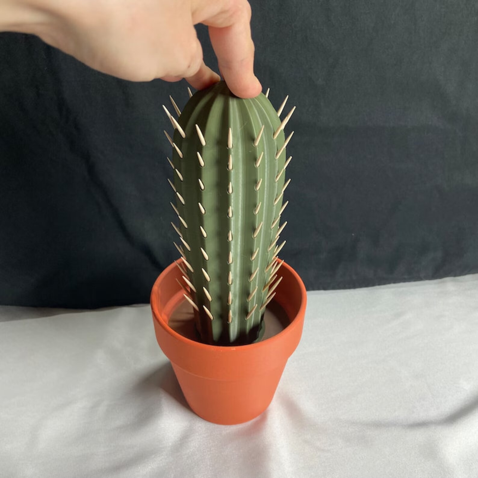 3D Printed Cactus Toothpick Dispenser | Fake House Plant | Indoor Plant ...