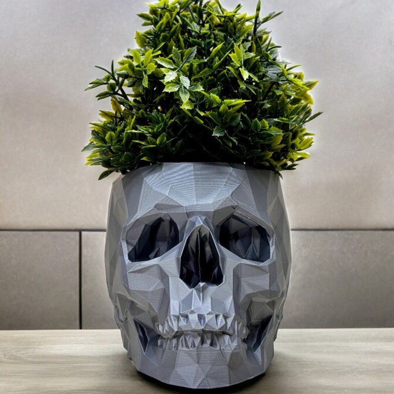 Skull Planter - Etsy