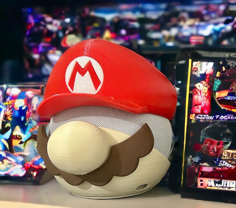 Super Mario Alexa Holder | Echo Dot 4th/5th Gen Holder | Smart Speaker ...