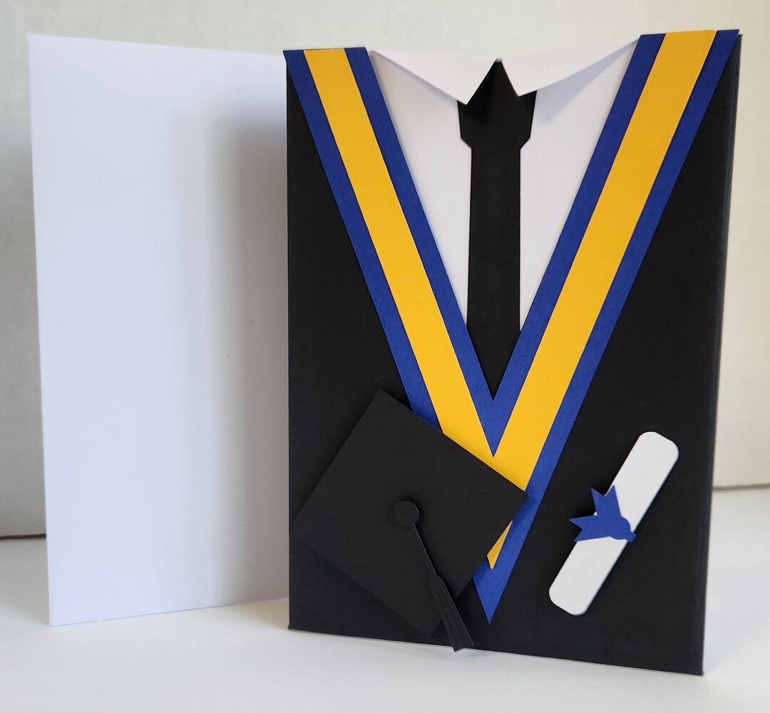 A Florida University Graduation Card With Envelope - Blue and Gold ...