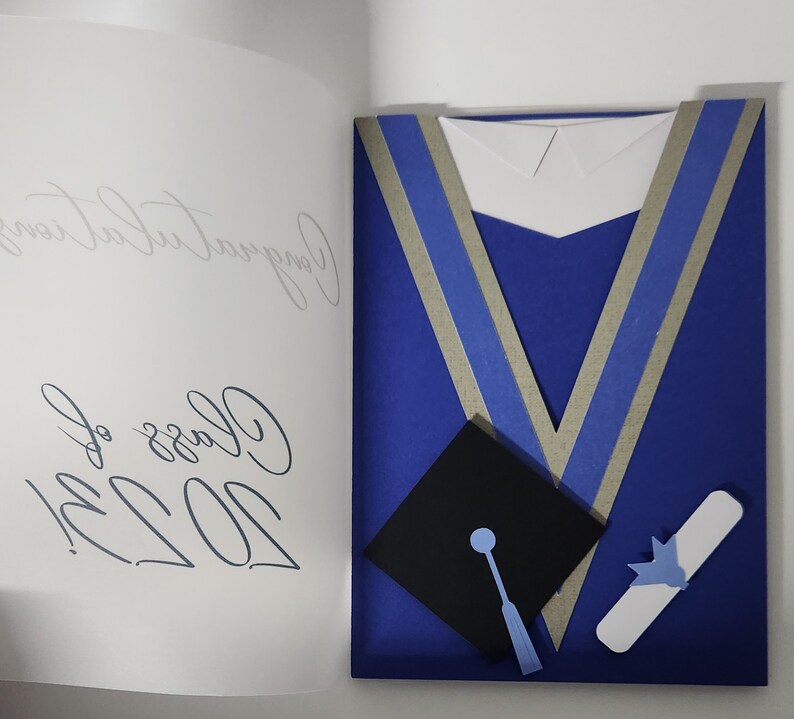 A Florida University Graduation Card With Envelope - Blue and Gray ...