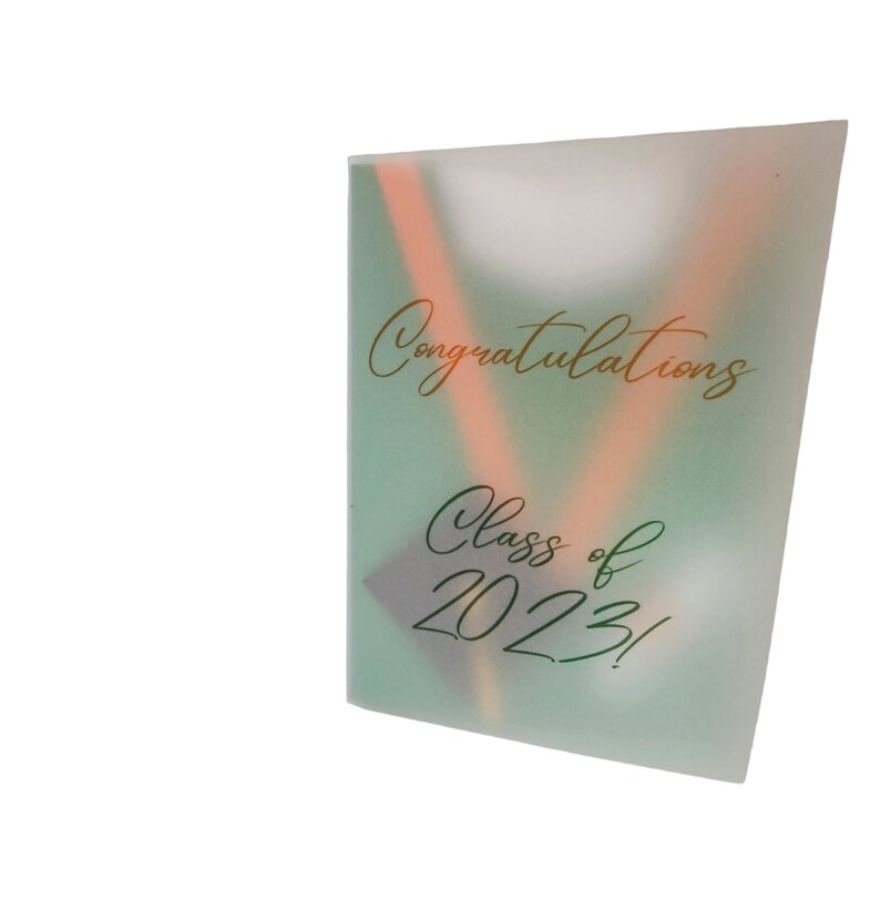 A Florida University Graduation Card With Envelope - Green and Orange ...