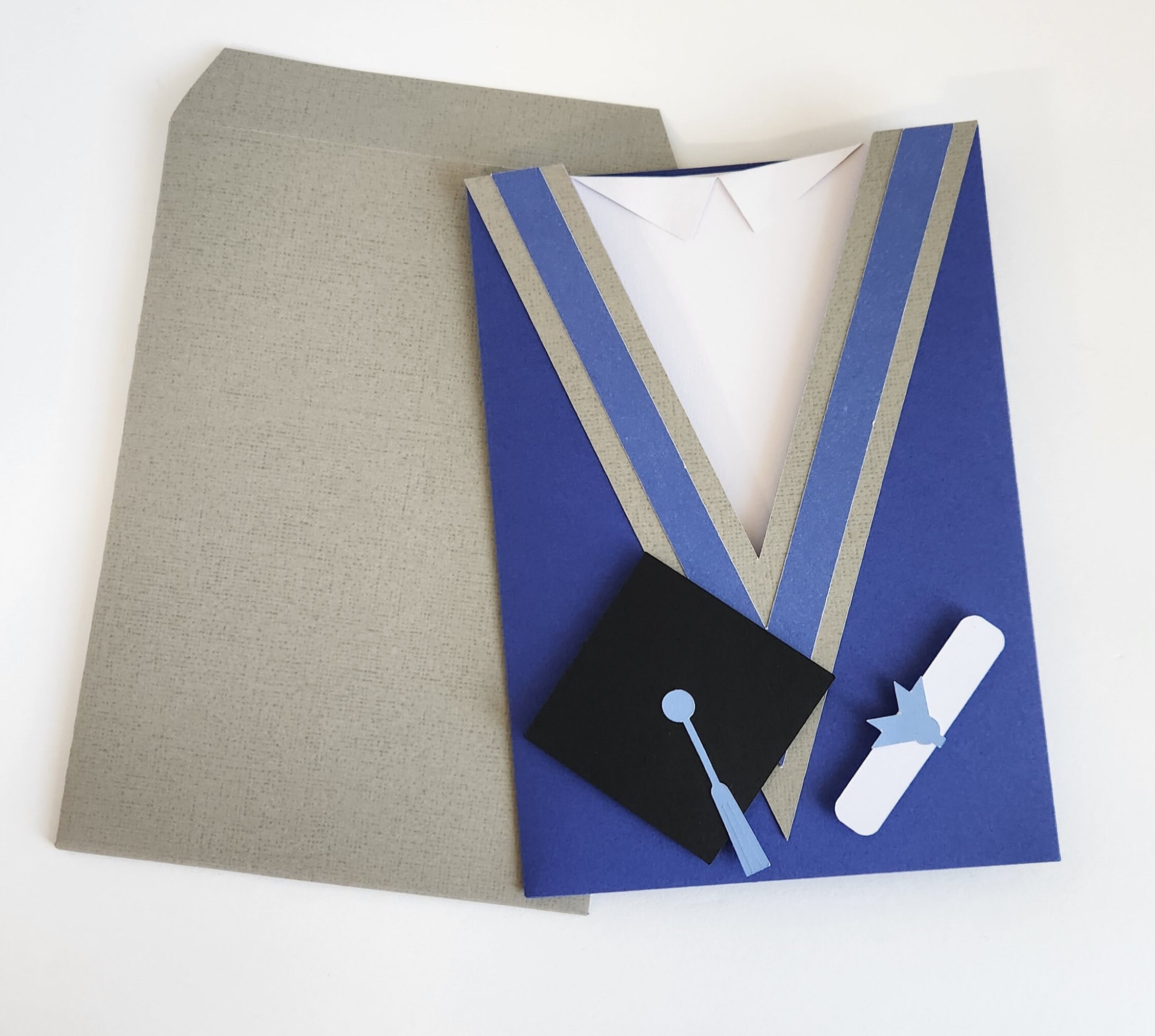 A Florida University Graduation Card With Envelope - Blue and Gray ...
