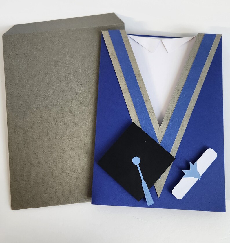 A Florida University Graduation Card With Envelope - Blue and Gray ...