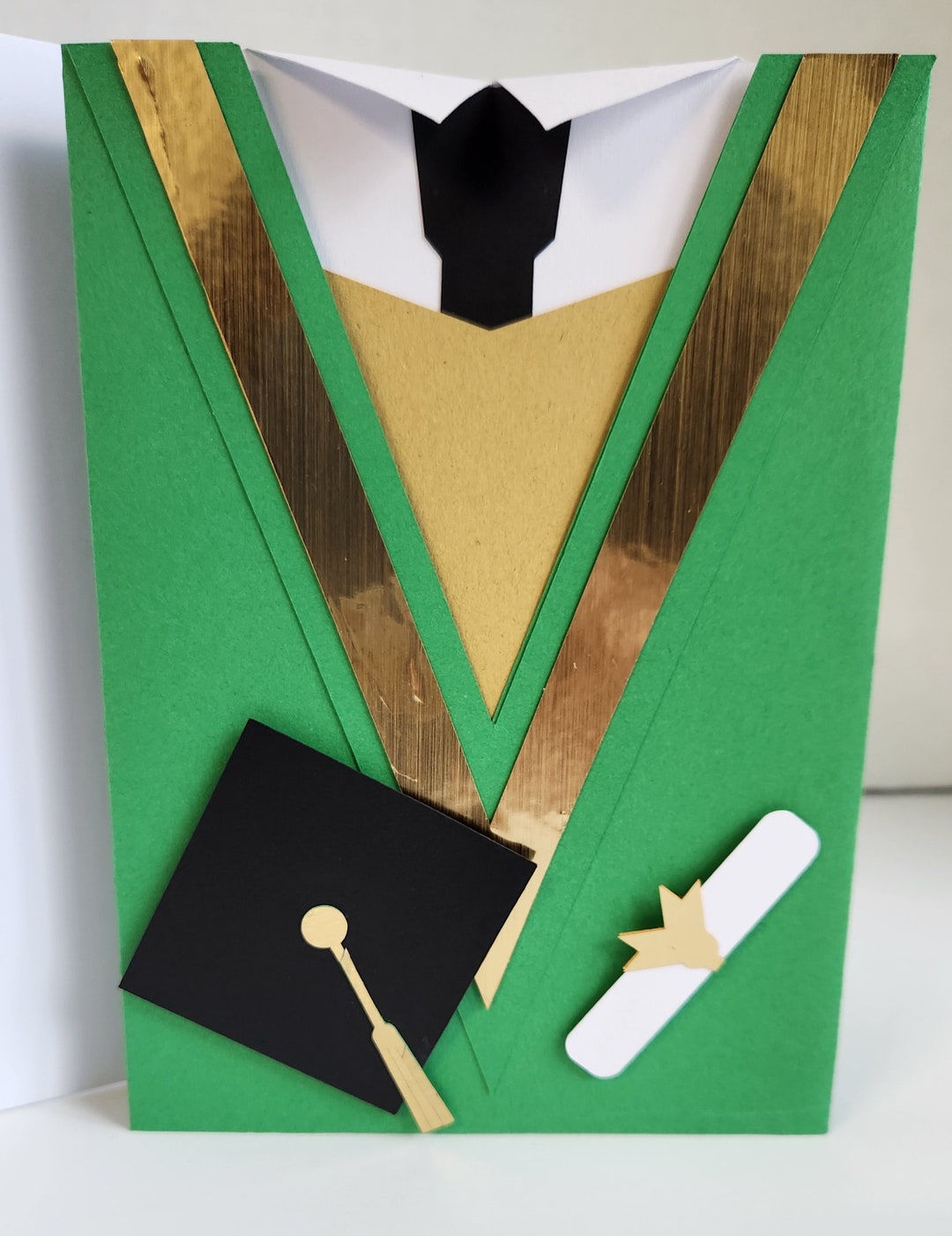 A Florida University Graduation Card With Envelope - Green and Gold ...