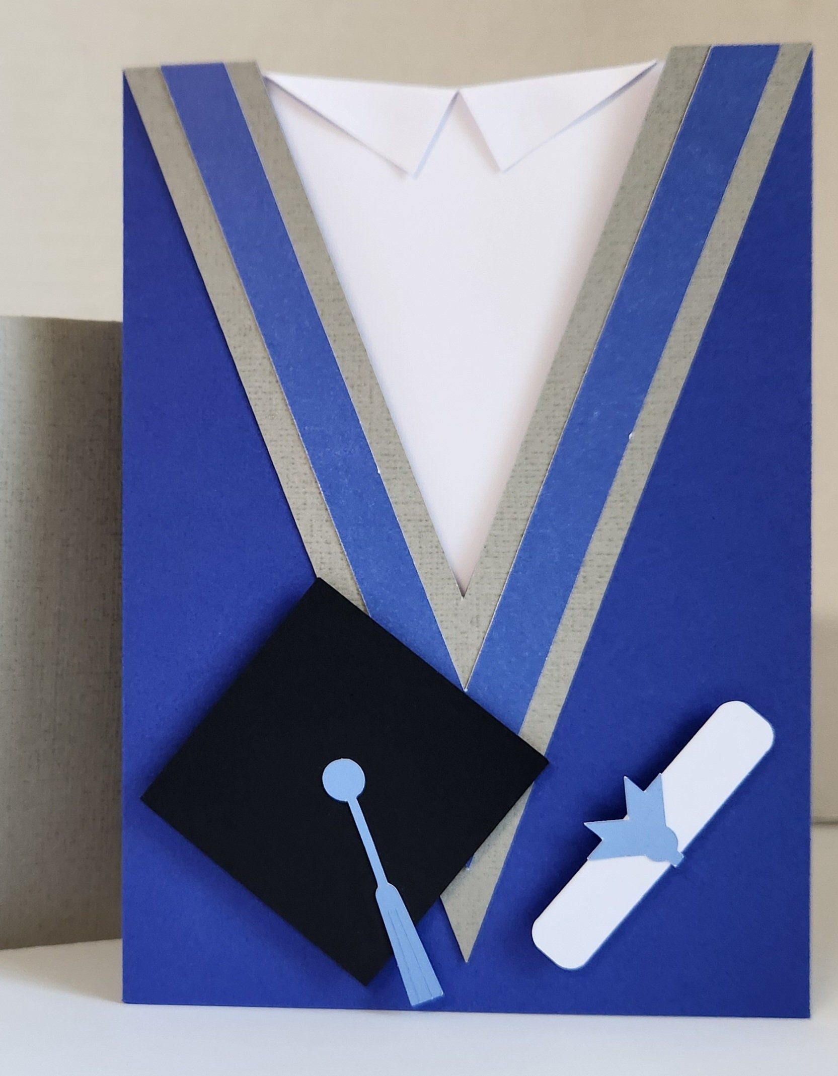 A Florida University Graduation Card With Envelope - Blue and Gray ...