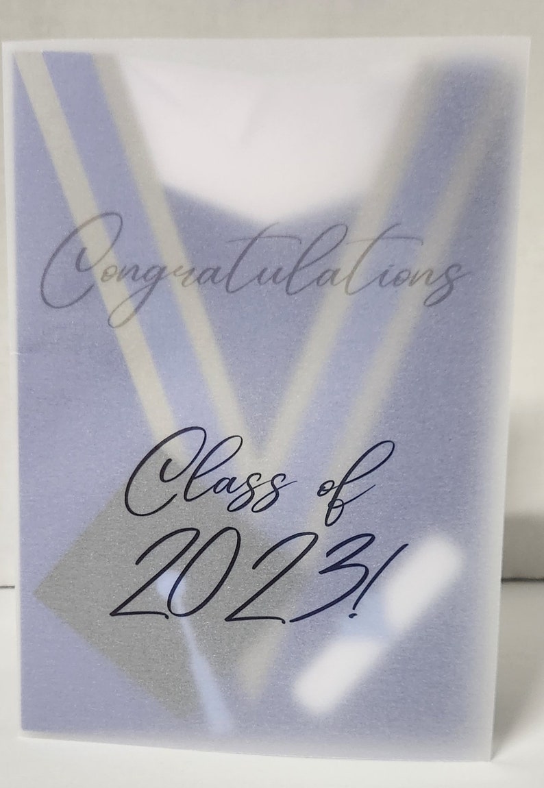 A Florida University Graduation Card With Envelope - Blue and Gray ...