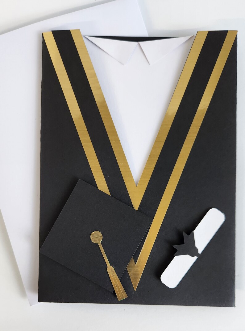 A Florida University Graduation Card With Envelope - Black and Gold ...