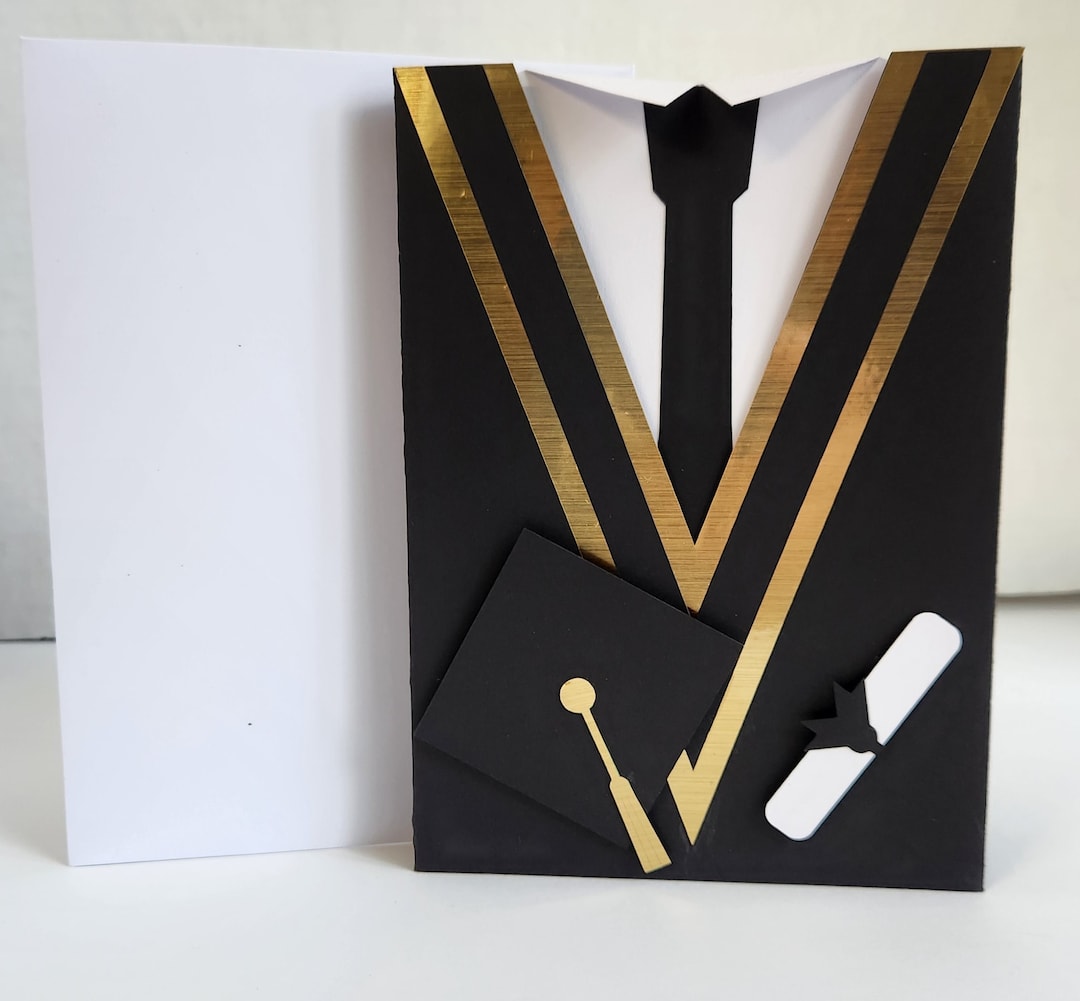 A Florida University Graduation Card With Envelope - Black and Gold ...