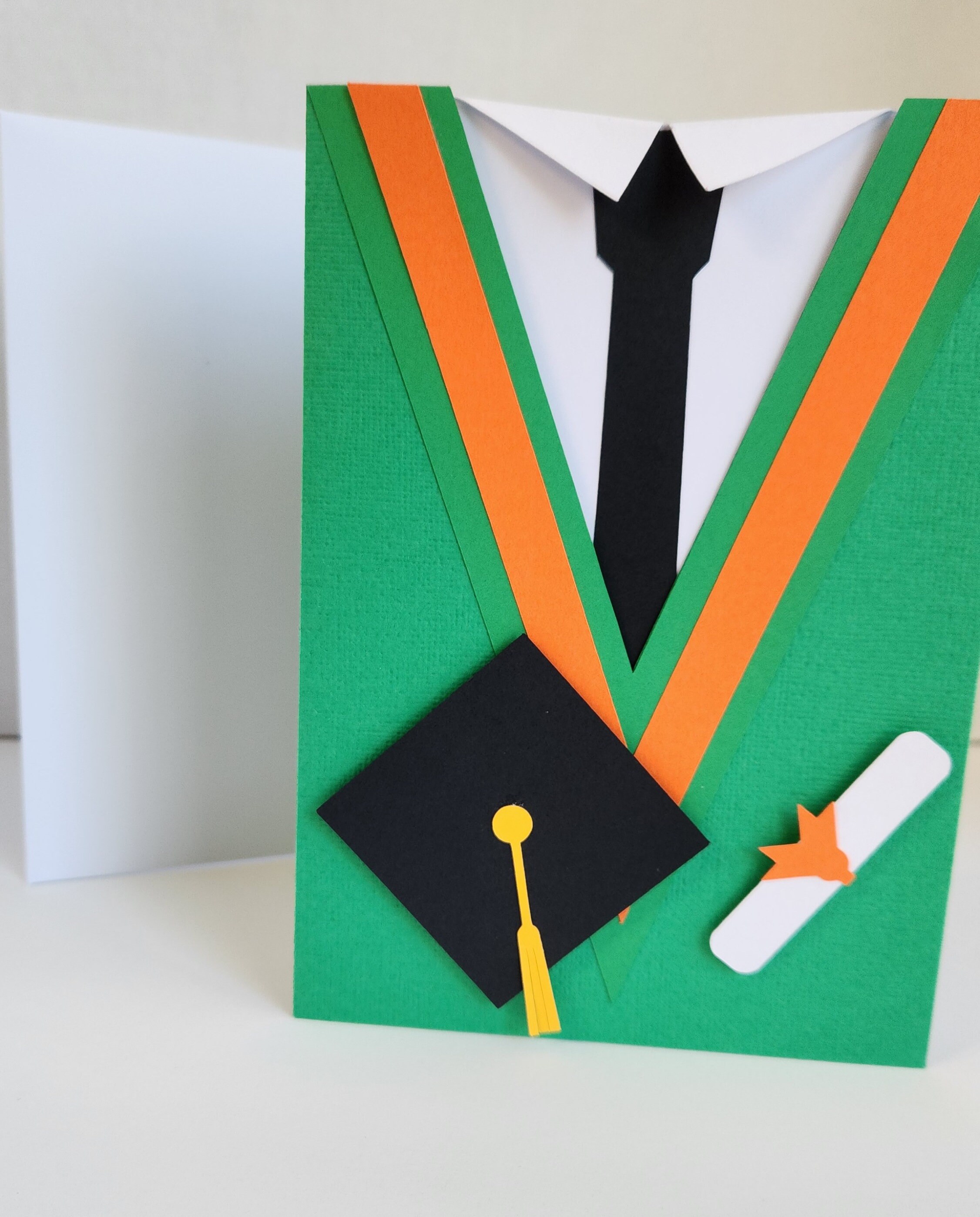 A Florida University Graduation Card With Envelope - Green and Orange ...