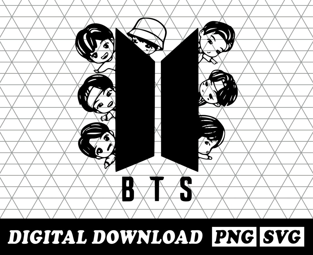 Adorable Tinytan BTS Members Bts SVG Bts Army SVG Kpop Png - Etsy