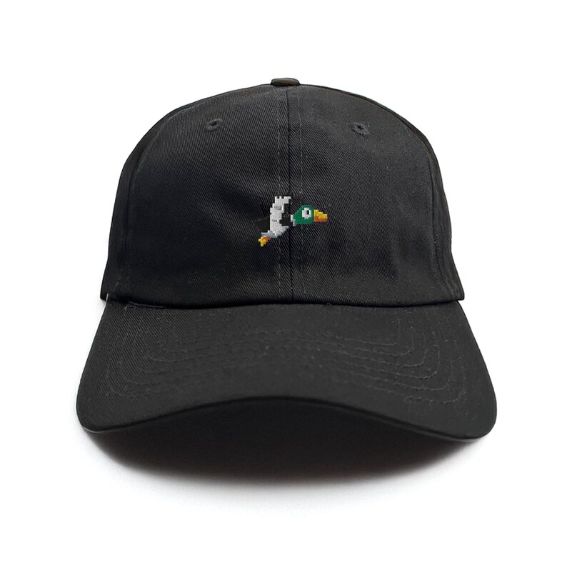 8-bit Duck Hat – Pixel Duck Hunt Embroidered Cap | Retro Gamer Dad Hat ...