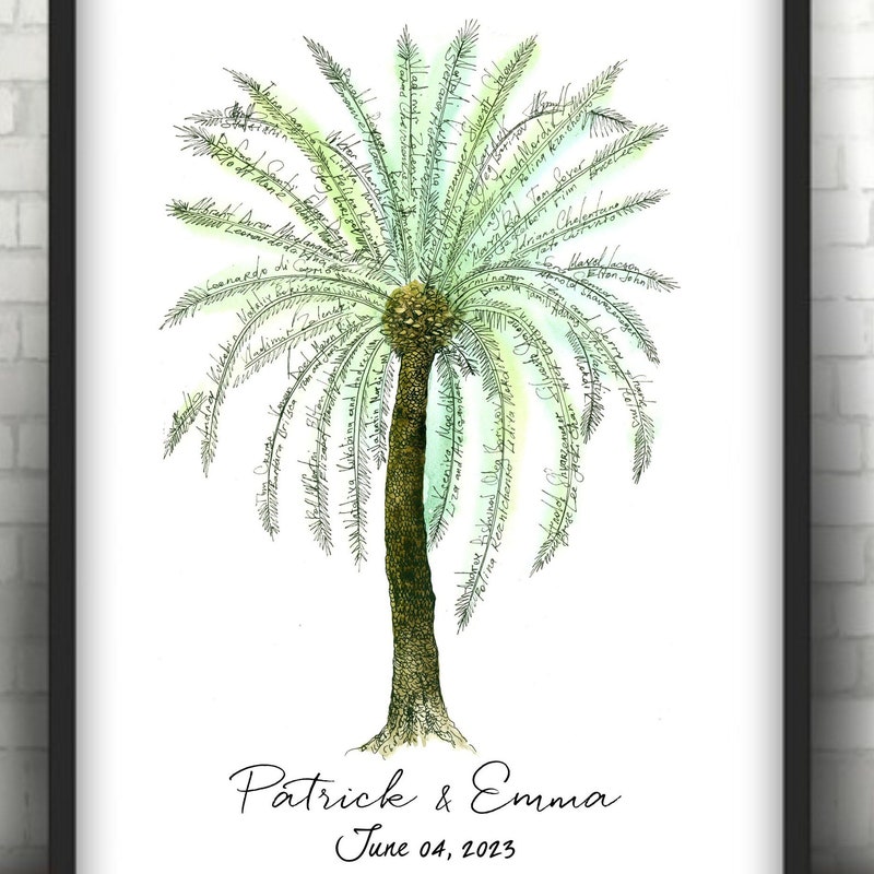 Tree Thumbprint Guest Book - Etsy